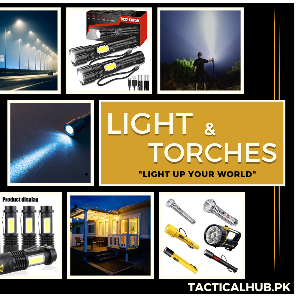 LED Lights & Torches in Pakistan – Tactical & Rechargeable Flashlights