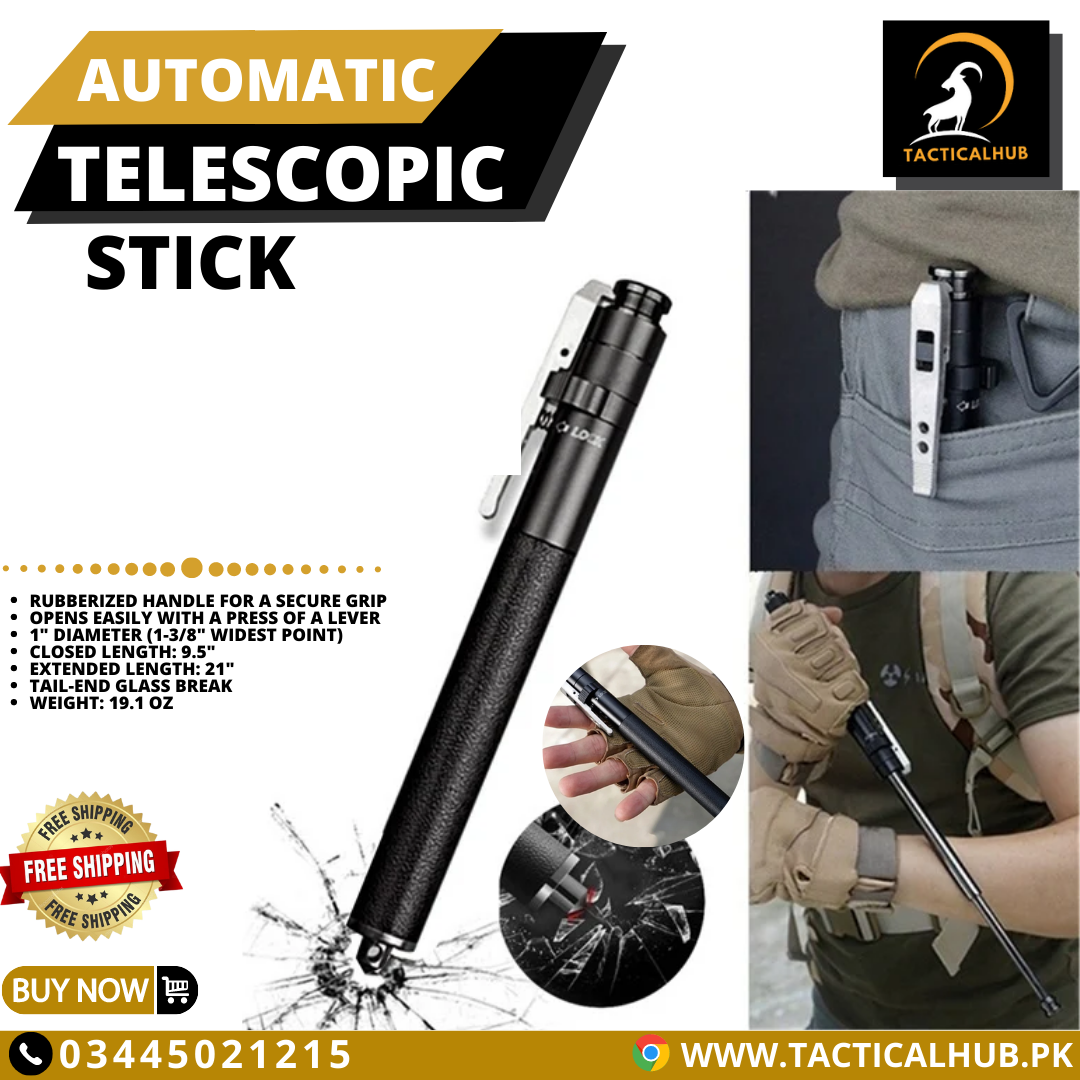 Automatic Telescopic Selfdefence Stick – Tacticalhub