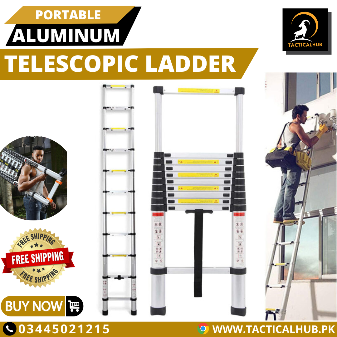 Portable Aluminum Telescopic Ladder – Tacticalhub